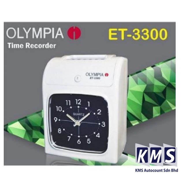 OLYMPIA TIME RECORDER ANALOGUE DISPLAY - ET-3300 Punch Card Machine ...