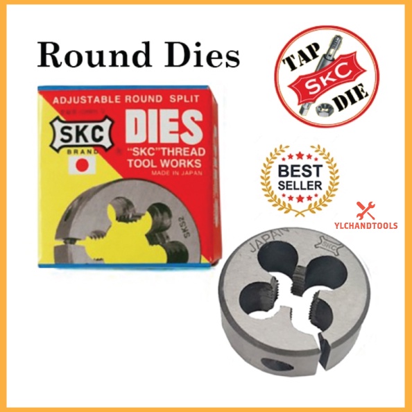 *SKC*JAPAN ROUND ADJUSTABLE DIES BSW THREAD CARBON STEEL 822 -MADE IN ...