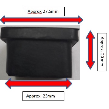 Square hollow section internal rubber cap | Shopee Malaysia