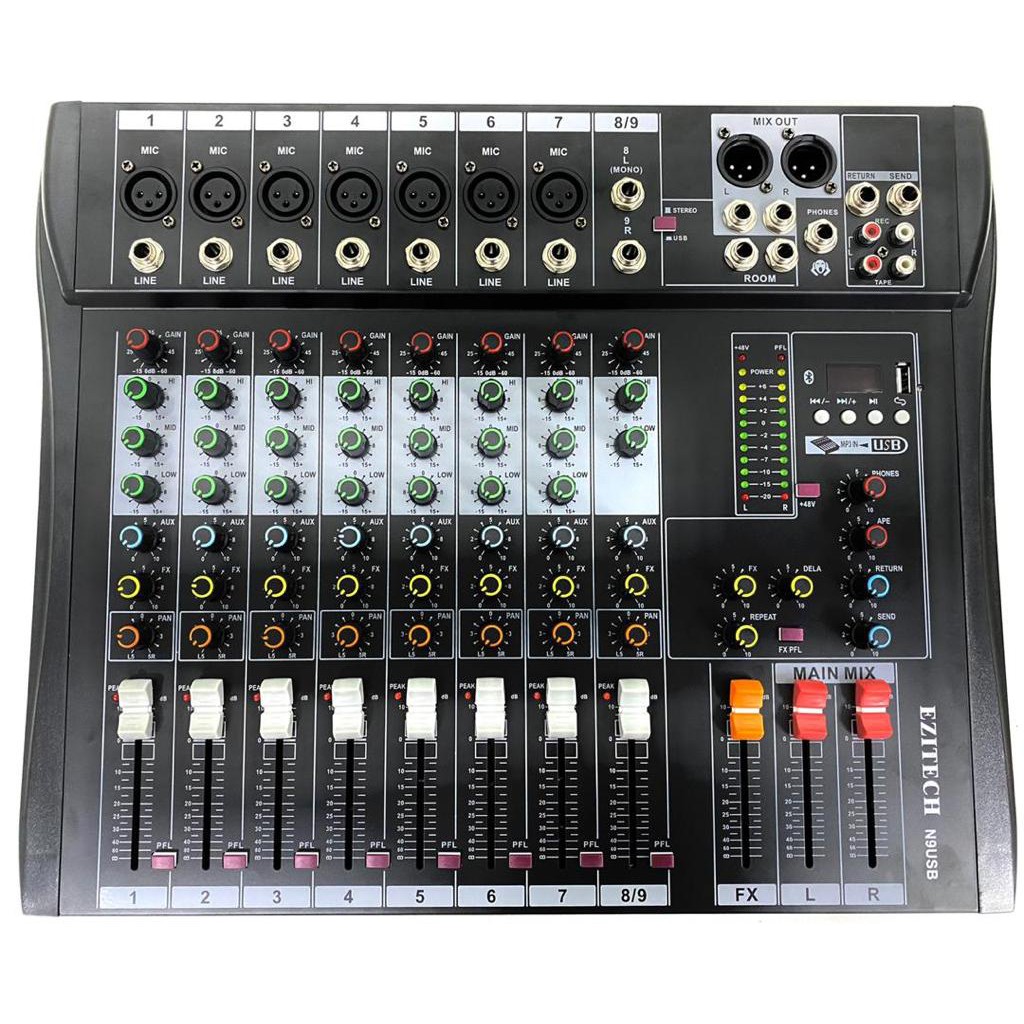 Ezitech brand N9USB 7 Mono 2 Stereo mixer Console | Shopee Malaysia