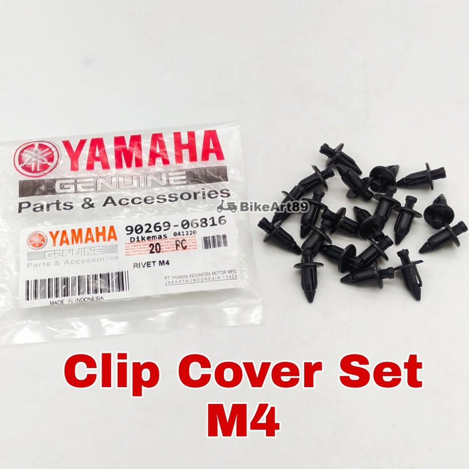Clip Rivet Cover Set M4 20pcs Clip Cover Set Y15 R25 R15 Rs150 Lc135 ...