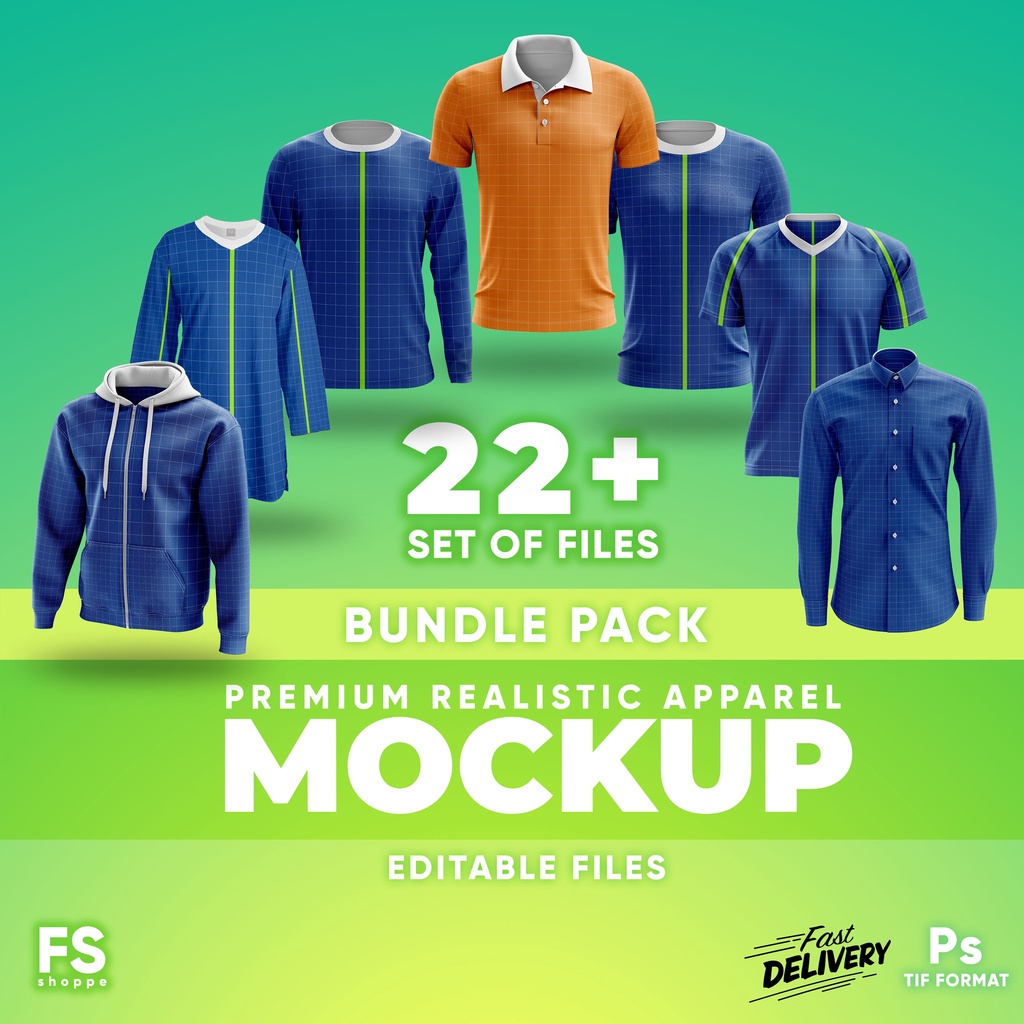 Editable Mockup Bundle Pack - Premium Realistic Apparel Jersey T-shirt ...