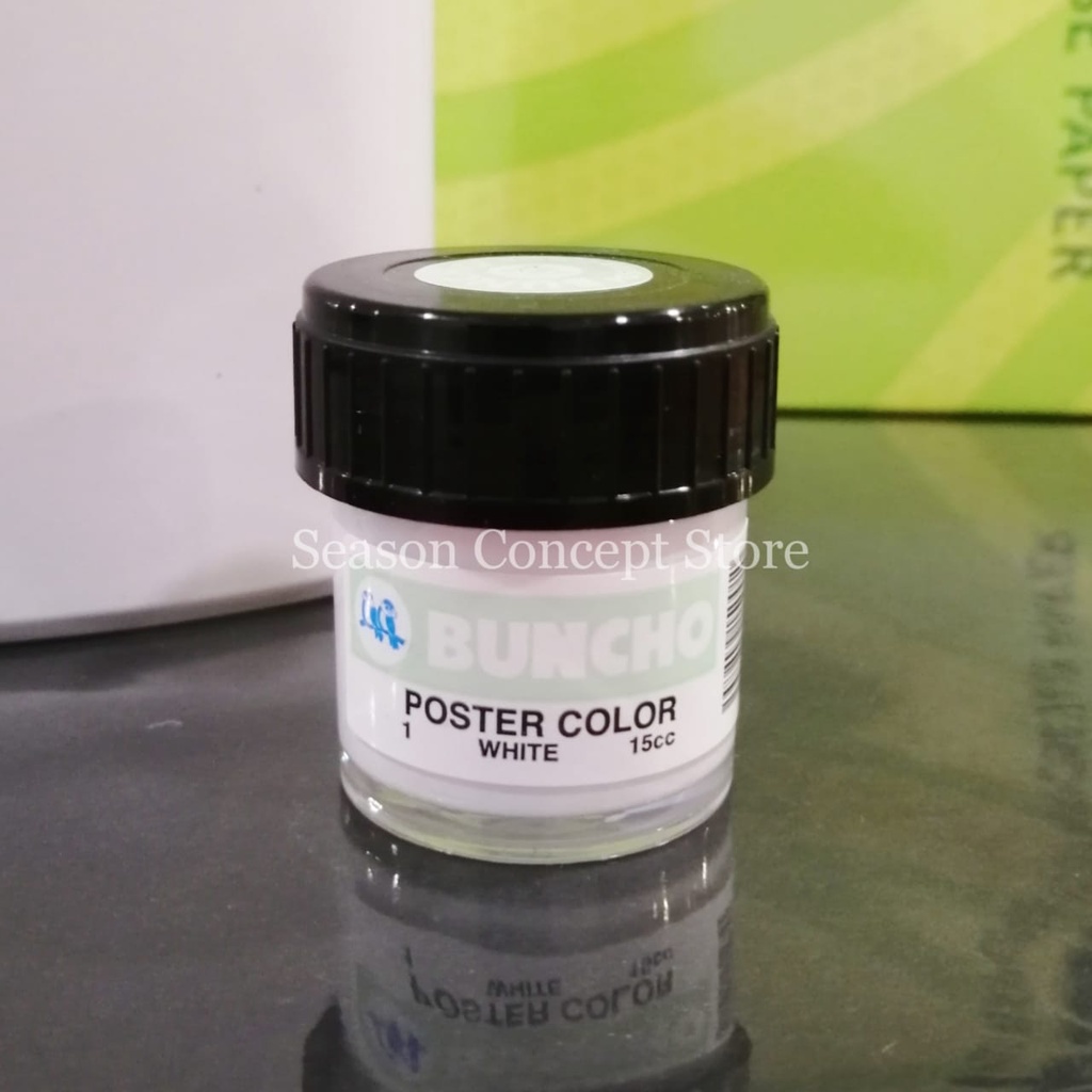 [Original] BUNCHO Poster Color 15cc Single Colour Black, White, Sky ...