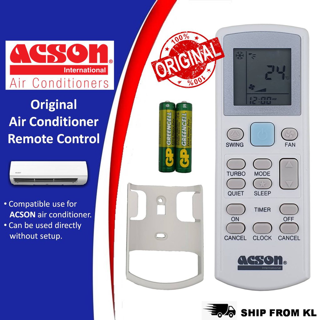 ***ORIGINAL*** ACSON AIR CONDITIONER REMOTE CONTROL (GS02I) | Shopee ...