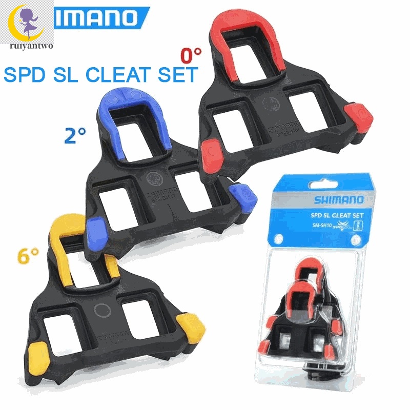 【RPH】Shimano SM-SH51/SH10/SH11/SH12 Cleat set 2/6 degree Float SPD-SL Road Bike Pedal Cleats MTB ...