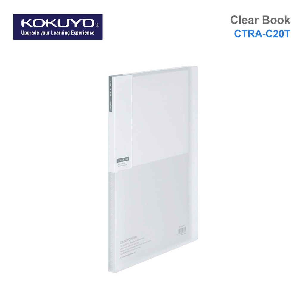 KOKUYO CTRA-C20 Color Tag Clear Book Bi-color 20 Pockets | Shopee Malaysia