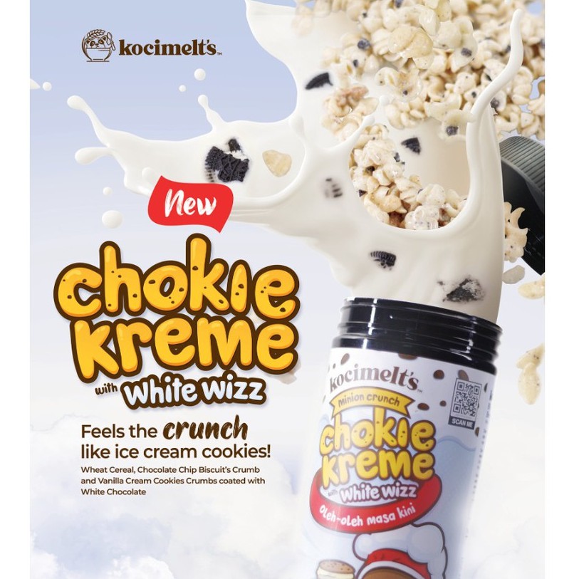 KRUNCHY CHOCOMELTS CHOKIE KREME NEW FLAVOUR CHOCOJAR BALANG VIRAL MURAH ...