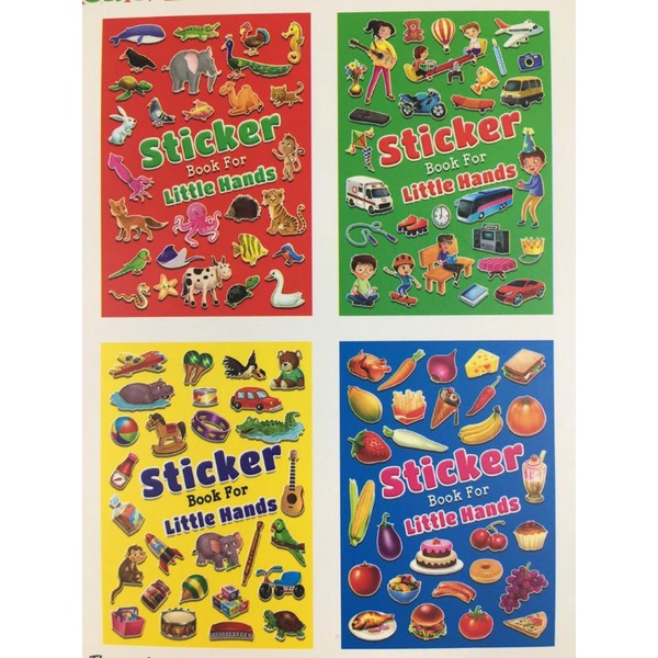 Sticker Book For Little Hands Baby Kids Picture Board Book Early ...