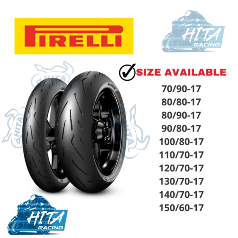 PIRELLI ROSSO SPORT TAYAR ORIGINAL 70/90-17 80/80-17 80/90-17 90/80-17 ...