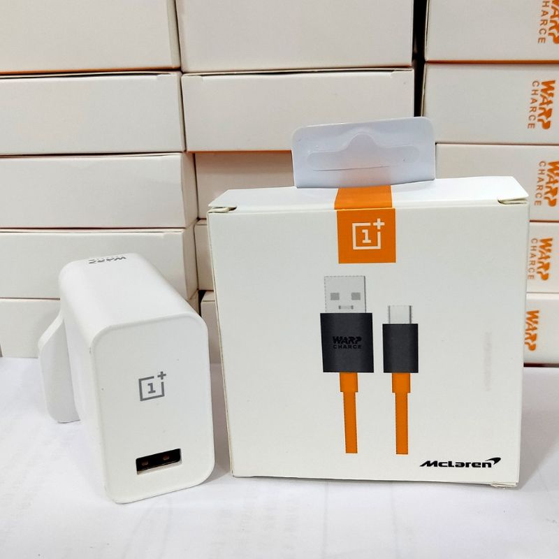 Oneplus 30W Warp Charger UK Adapter With Type-C USB Cable Support Warp ...