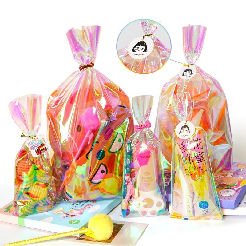 100pcs hologram Cookies candys plastic Packaging bag Children's Day ...