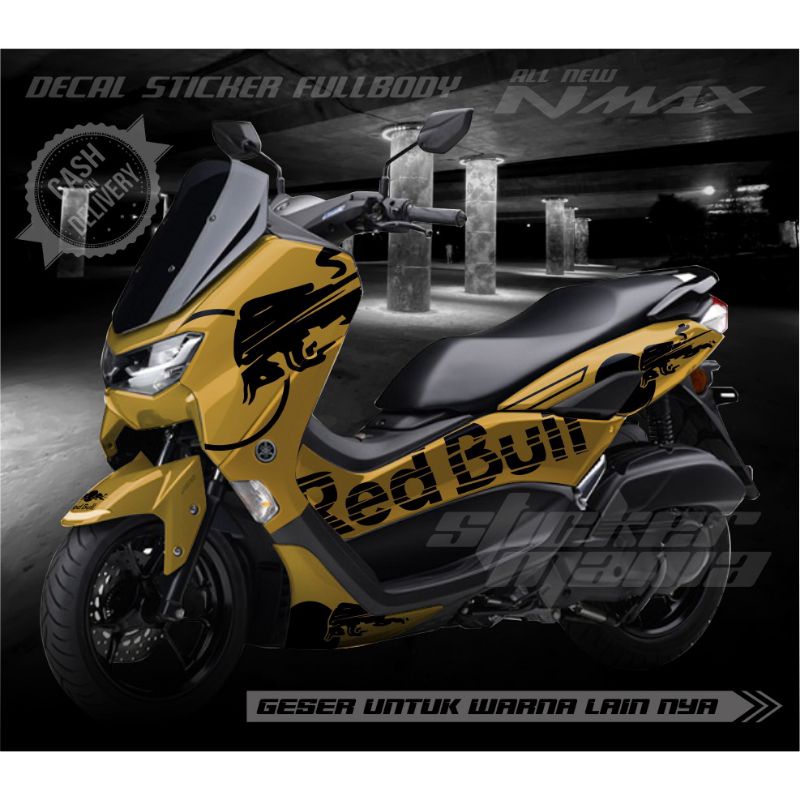 Decal sticker nmax New Motio Redbull Full body sticker nmax (Free ...