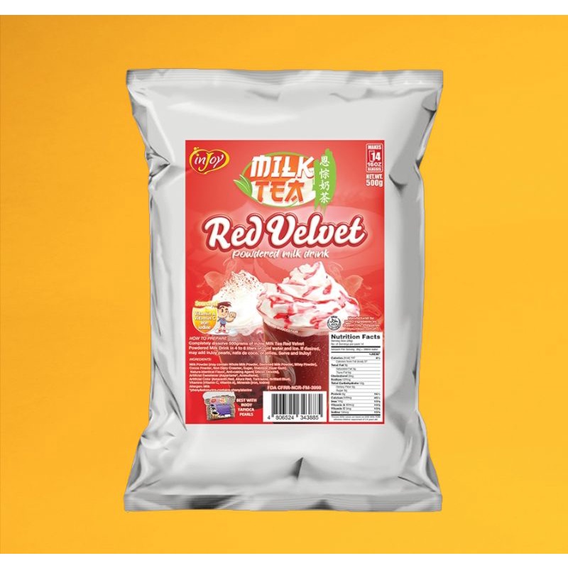 Injoy Red Velvet Milk Tea Powder (500grams) | Shopee Malaysia