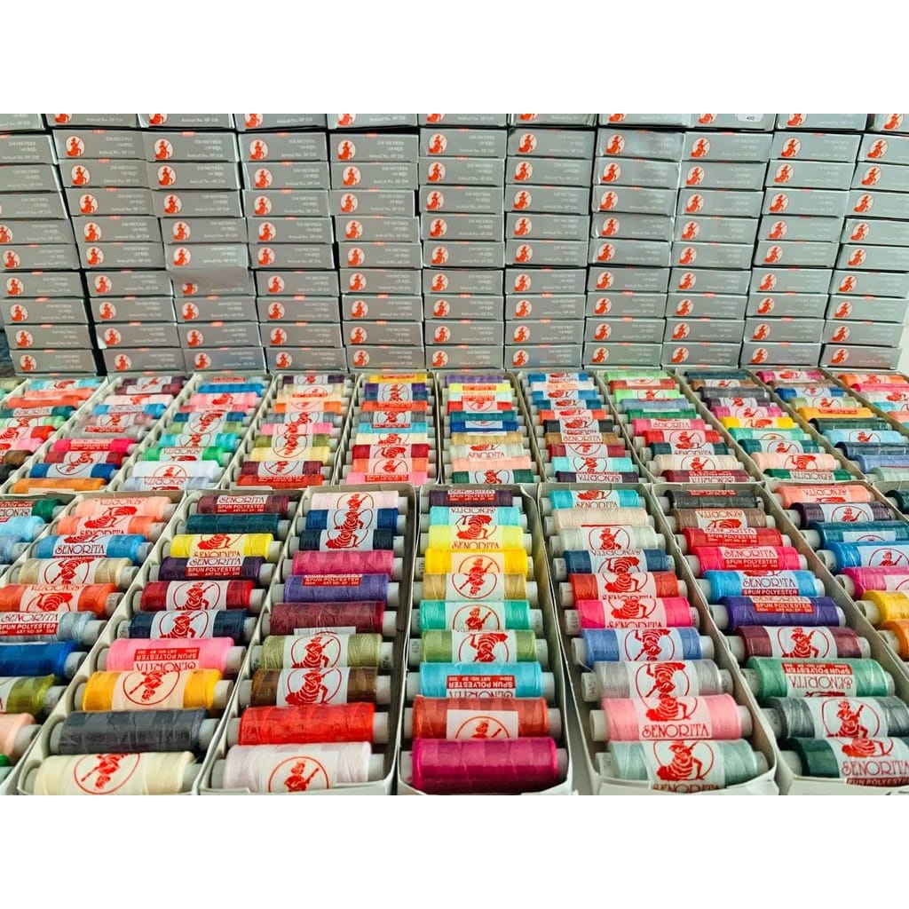Benang Jahit 100pcs Senorita 250M | Shopee Malaysia