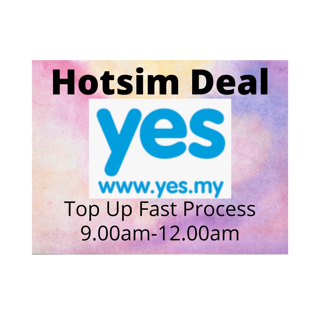Fast And Easy To Top Up YES Prepaid Sim Card | Shopee Malaysia