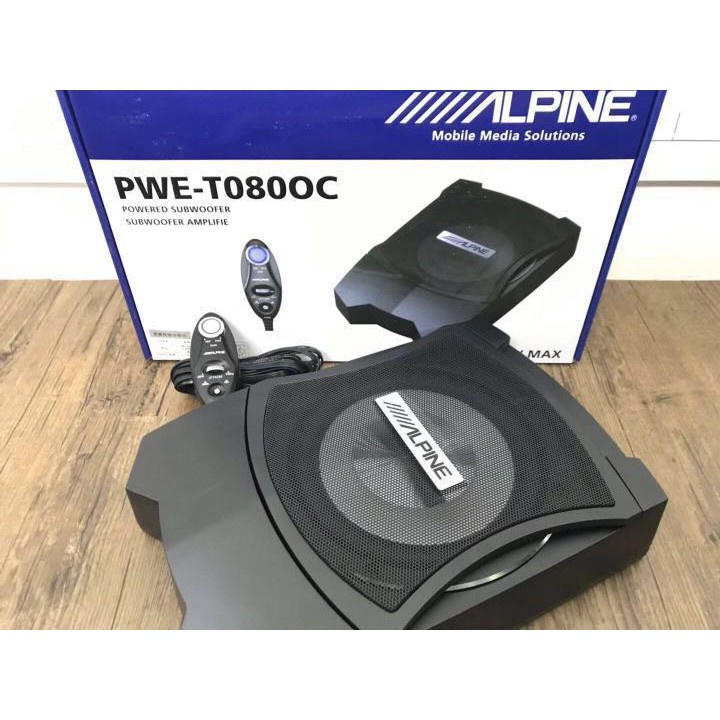 MBQ Pertors Alpine Active Subwoofer Underseat Woofer SWE-1080 Car Audio ...