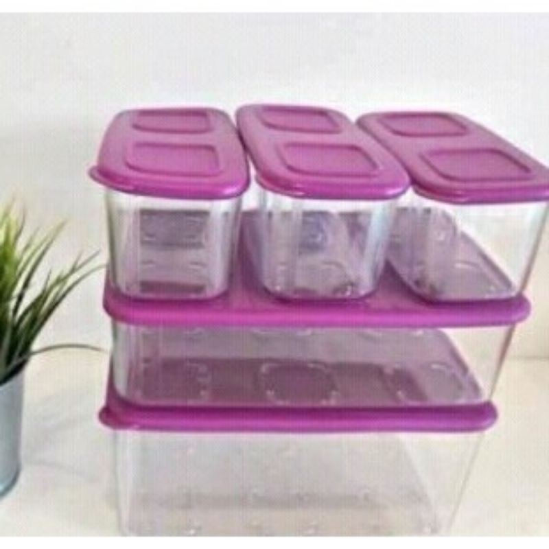 Tupperware Rectangular Clearmate Set / Fresh N Clear Set / Fridge Set ...