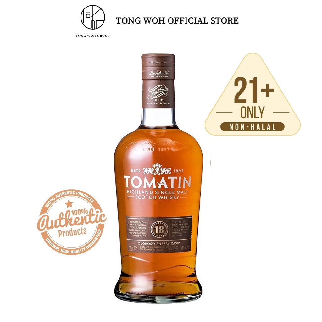 Tomatin 18YO Single Malt Sherry Cask Whisky 70CL | Shopee Malaysia