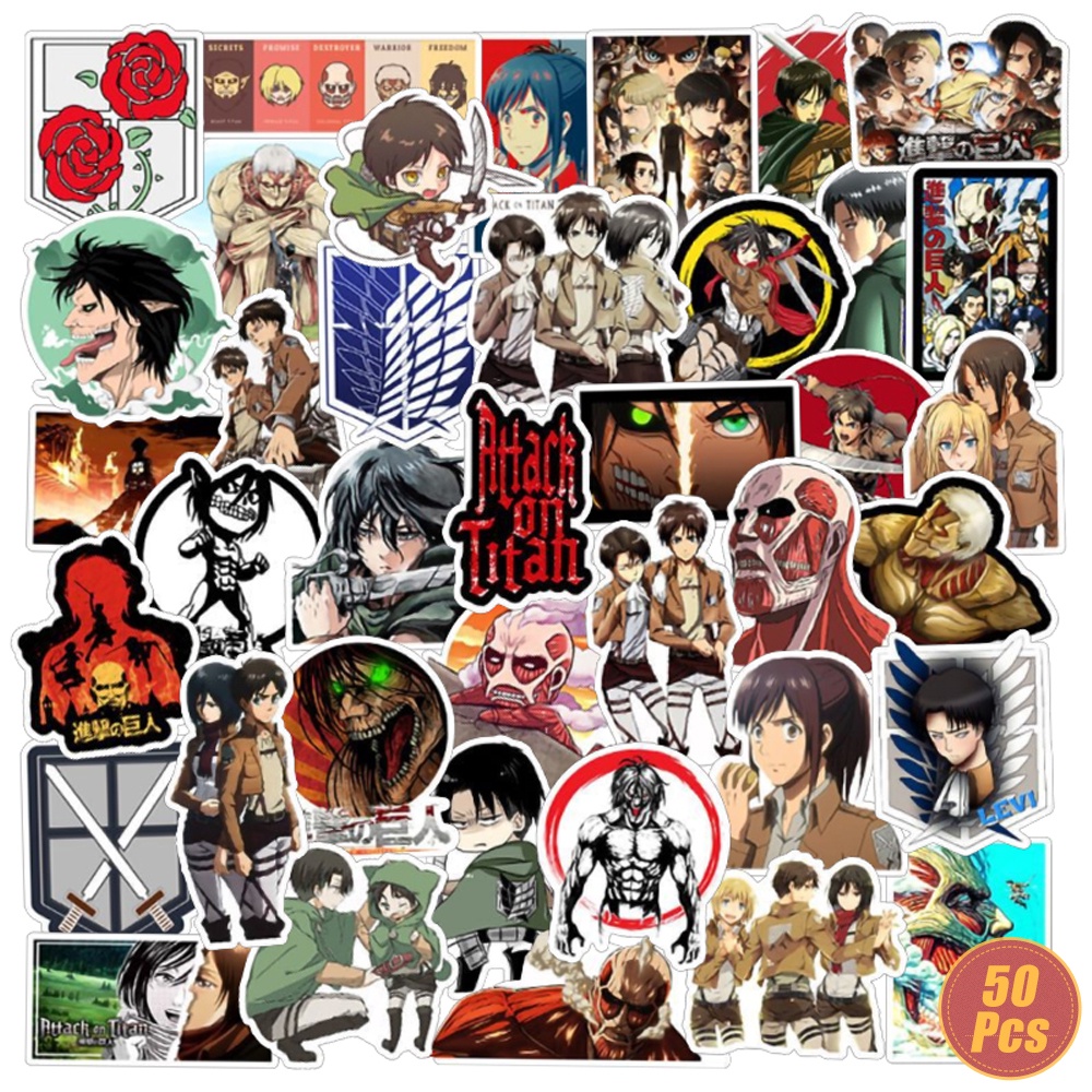 MUYA 50/100 Pcs Various of Japan Anime Stickers Cartoon Stickers ...