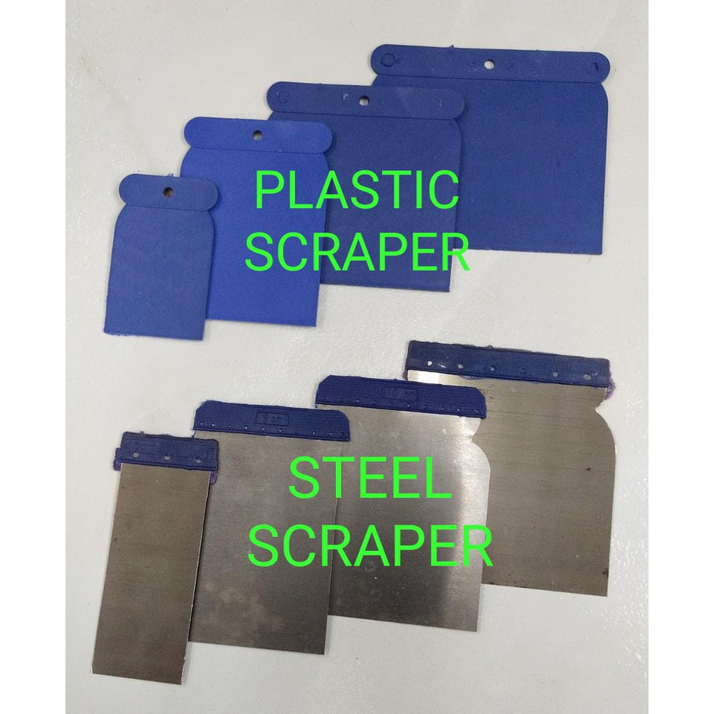(1PCS) PVC or steel scraper set/Scrapper/Plastic scraper/Steel blade ...