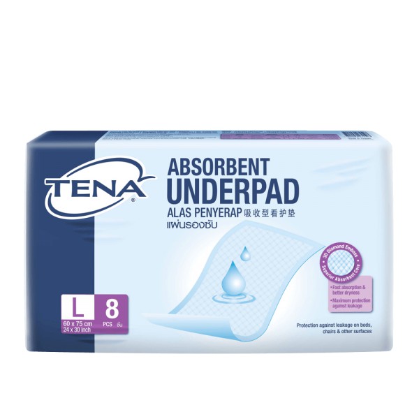Tena Underpad L Size (60 x75cm) - 8pcs | Shopee Malaysia
