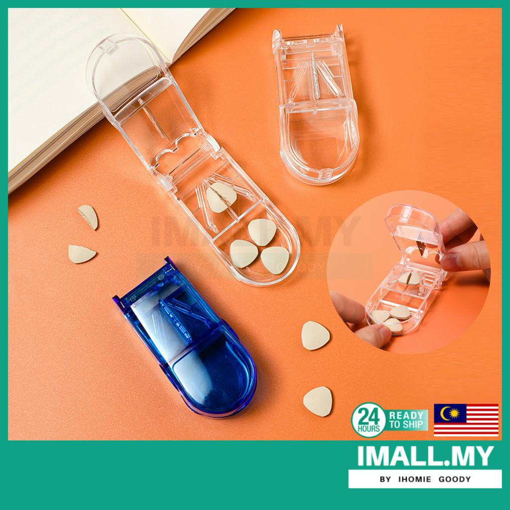 【iMall】Portable Medicine Pill Cutter Box Tablet Pill Splitter Divider ...