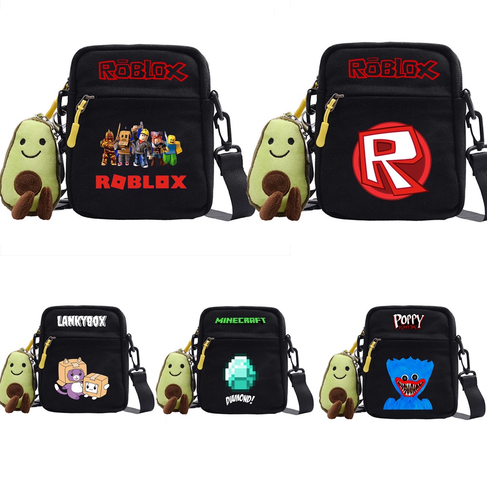 Game Roblox Minecraft Lankybox crossbody bag shoulder bag cartoon cute ...