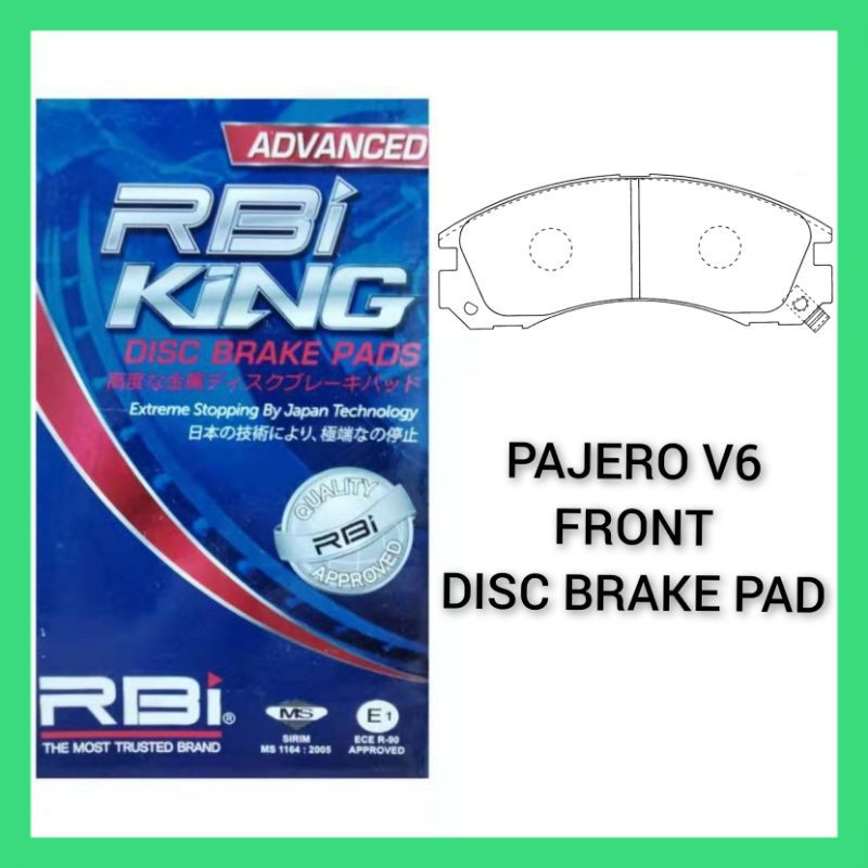 MITSUBISHI PAJERO V6 FRONT DISC BRAKE PAD | Shopee Malaysia