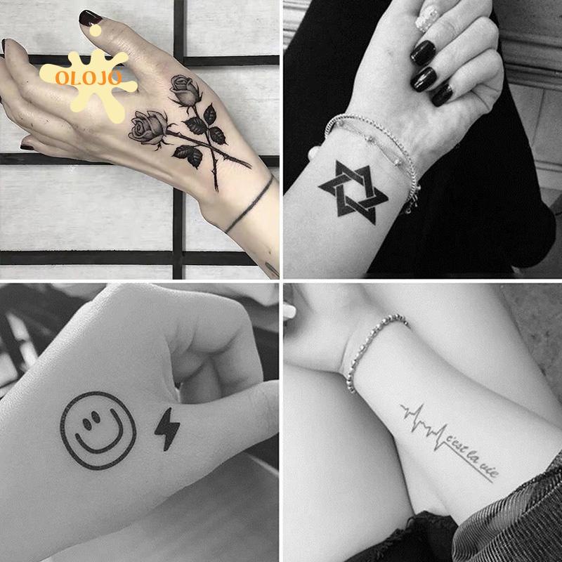 Long Lasting 2 Weeks Semi-Permanent TattooTemporary Tattoo Sticker Fake ...