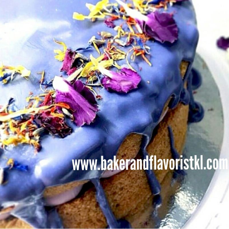 🌺Cake Decoration Edible Dried Flower Petals Flakes 蛋糕装饰 花瓣 食用花瓣 blue ...
