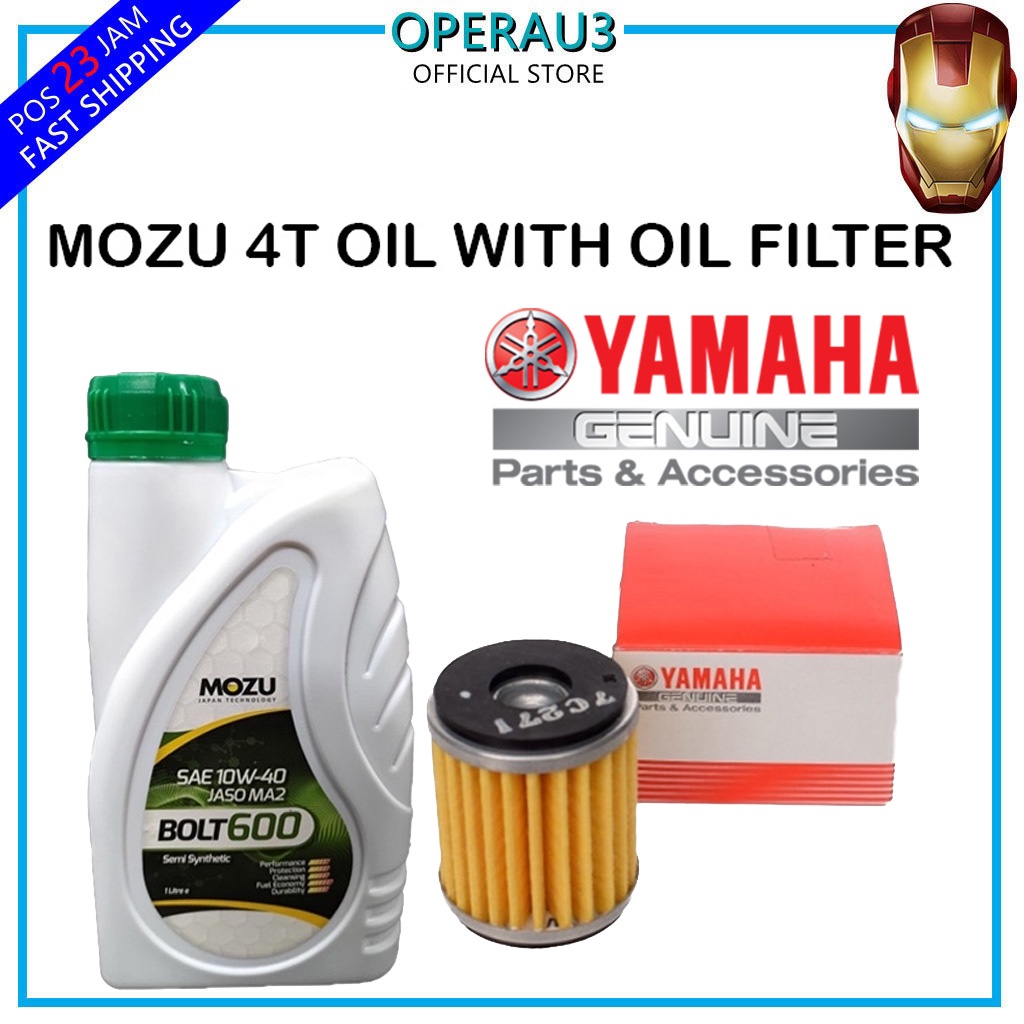 MOZU 4T Bolt 600 SAE 4T 10W40 Semi Synthetic 1.0 Litre MOZU Engine OIL ...
