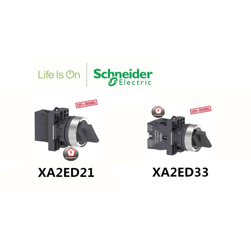 SCHNEIDER XA2 Selector Switch Standard Handle XA2ED21 XA2ED33 | Shopee ...