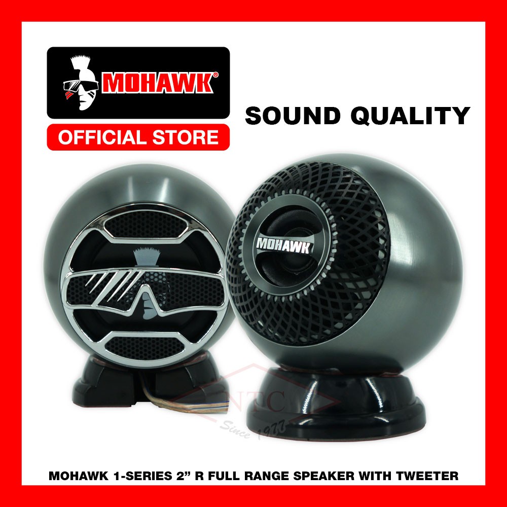 MOHAWK Car Audio 21M1-2.21R 1-SERIES 2 inch R Full Range Speaker with ...