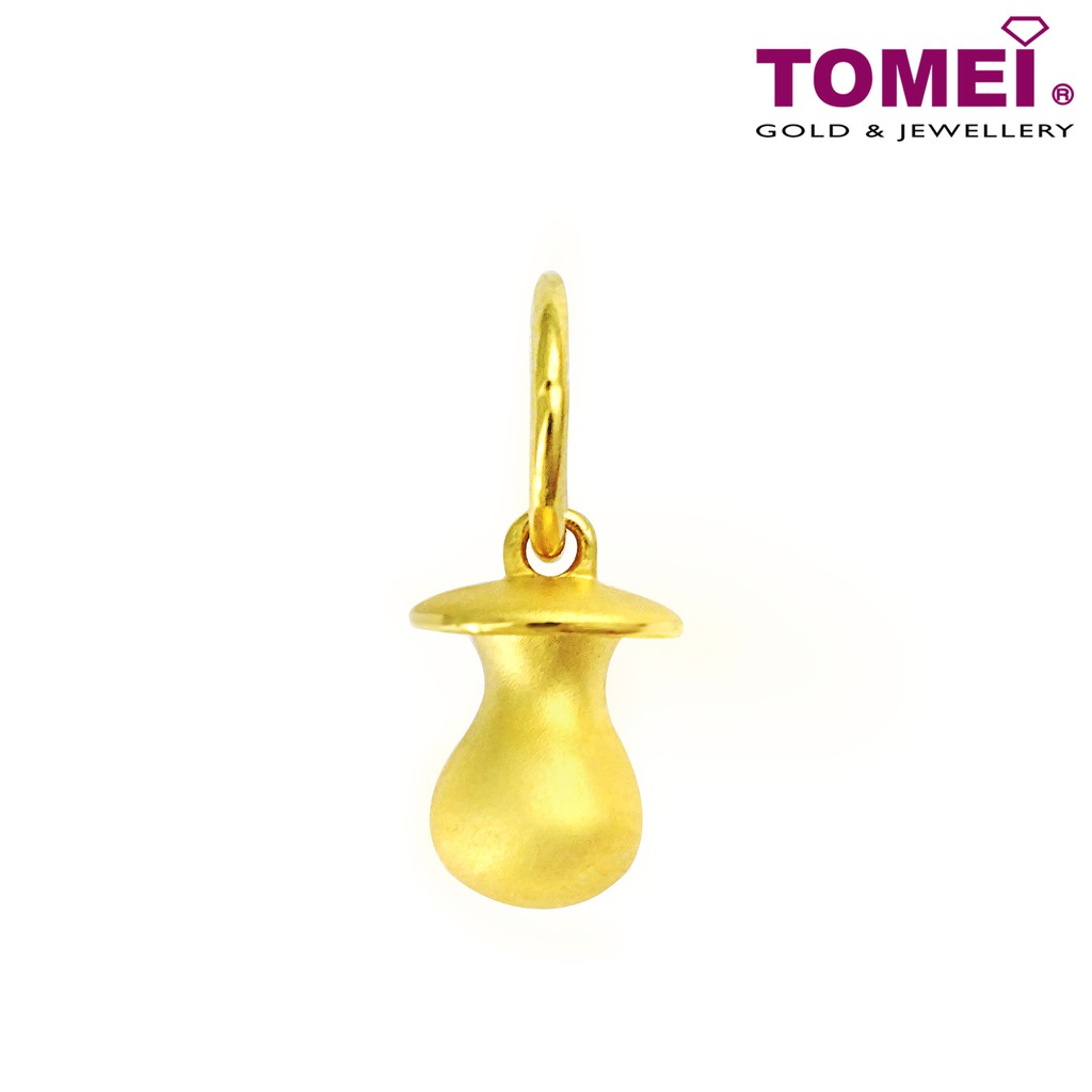 TOMEI Golden Pacifier Baby Pendant, Yellow Gold 916 | Shopee Malaysia