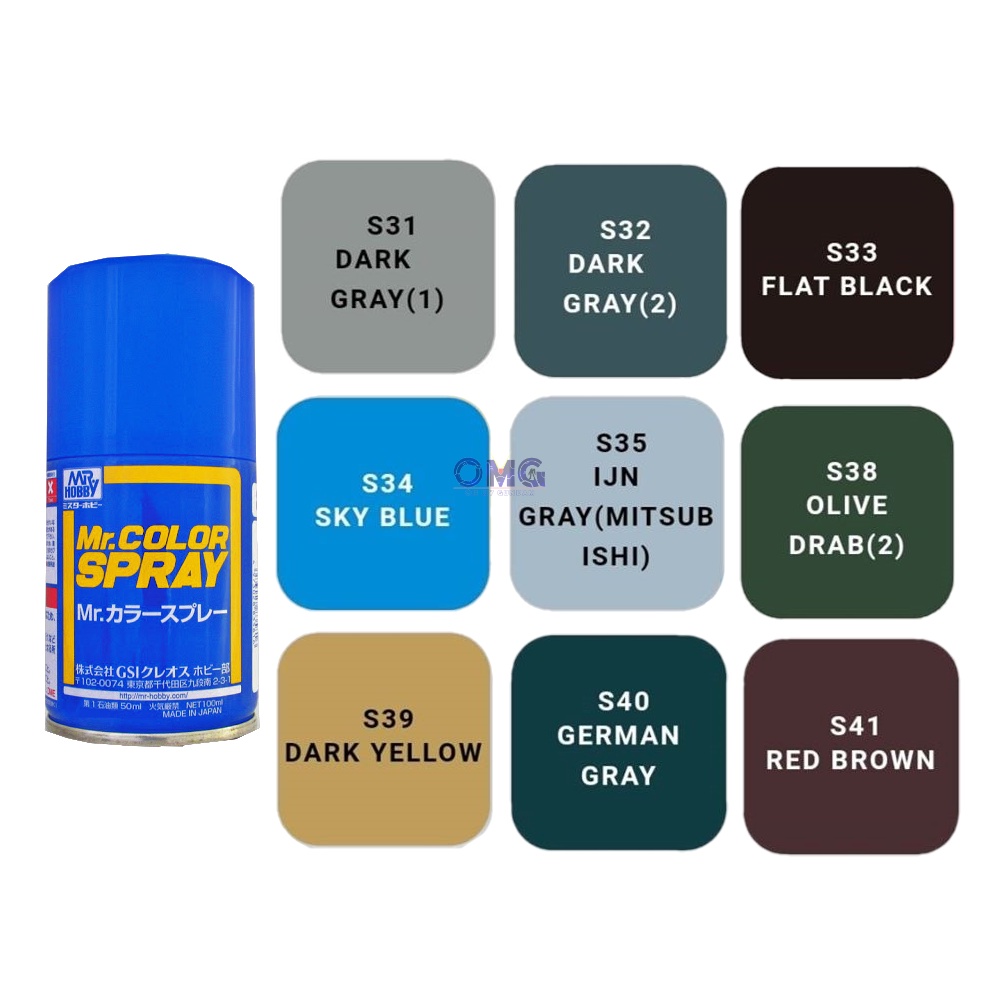 Paint Mr Hobby Mr Color Spray S31-S58 | Shopee Malaysia