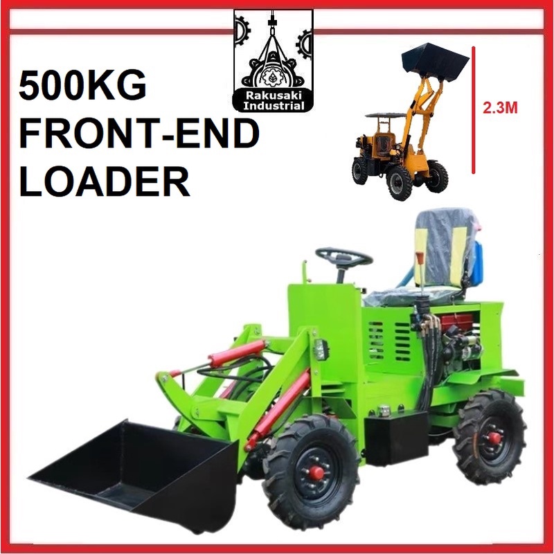 Diesel Front-End Loader Tractor Shovel 500KG 18HP (Can Test Drive ...