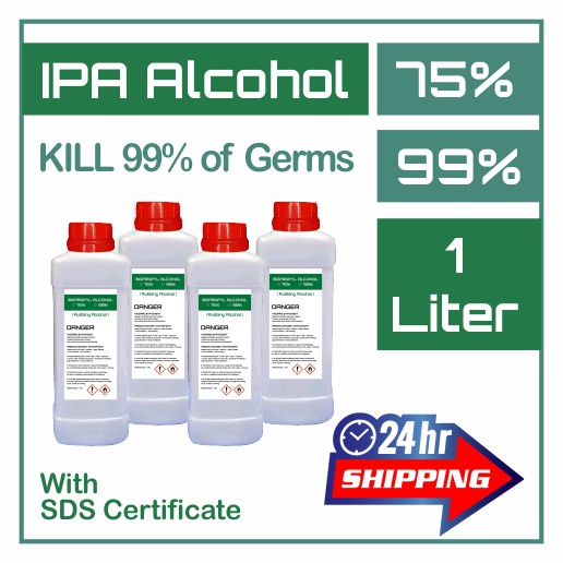 [ Ready Stock ] Isopropyl Alchohol (IPA) Disinfectant 1 Liter 75% 99% ...