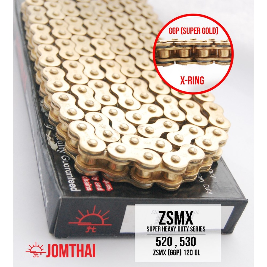 READY STOCK JOMTHAI ASAHI MOTORCYCLE CHAIN STREET RACE 520 ZSMX 120RL ...