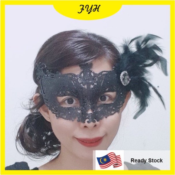 ⚡READY STOCK⚡ Masquerade Mask Princess Glitter Half Face Party Mask ...