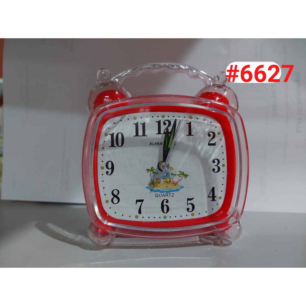 Round Alarm Clock | Desktop Table Bedside Clocks Kids Adults Travel ...