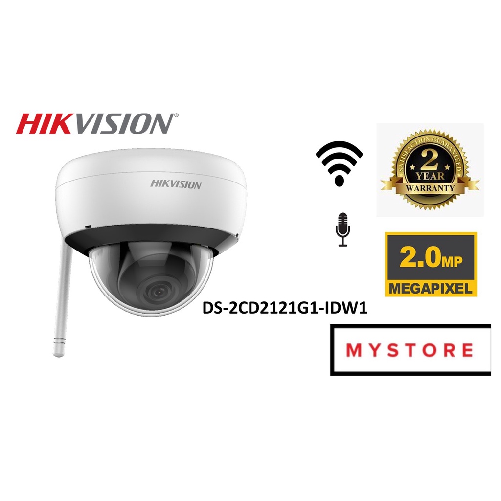 HIKVISION 2MP DS-2CD2121G1-IDW1 FULL HD 1080P IR DOME WIRELESS AUDIO IP ...