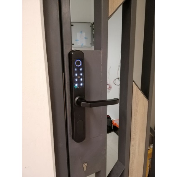 smart grill door lock Double fingerprint | Shopee Malaysia