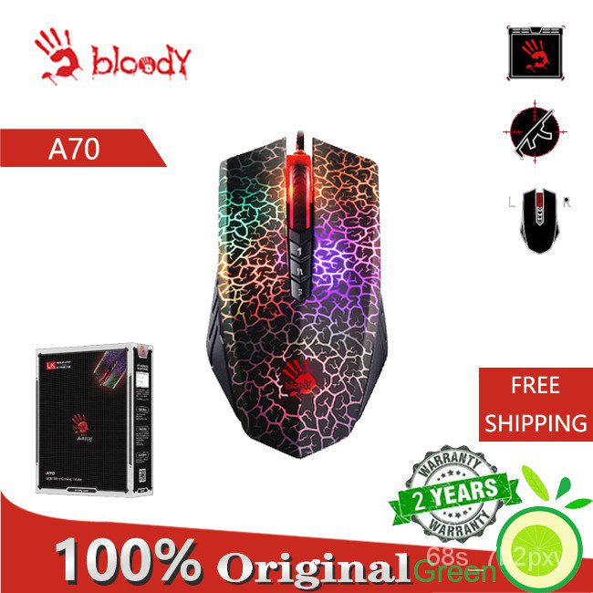 A4Tech Bloody A70 Gaming Wired Mouse RGB | Shopee Malaysia