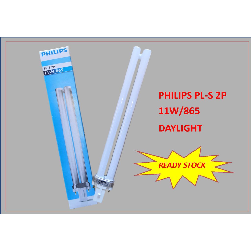PHILIPS/OSRAM PL-S 2P 11W/865 DAYLIGHT (6500K) & 827 WARMWHITE TUBE ...