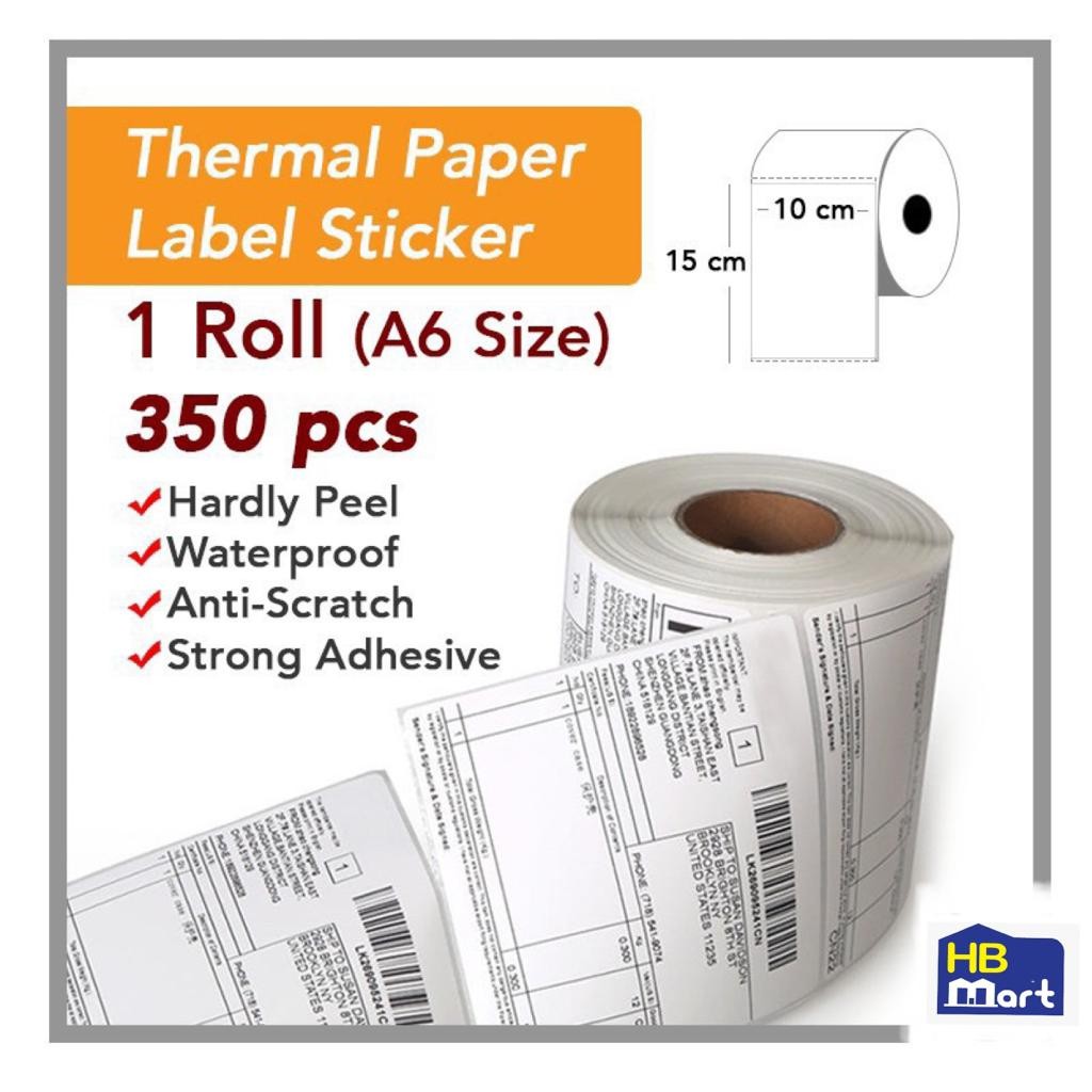 350pcs Thermal Paper Label Sticker 10 x 15 cm Airway Bill Sticker ...
