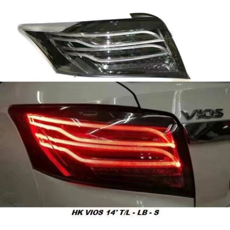 Toyota Vios 2014 Full Led + Light Bar Tail Lamp With Signal Running ...
