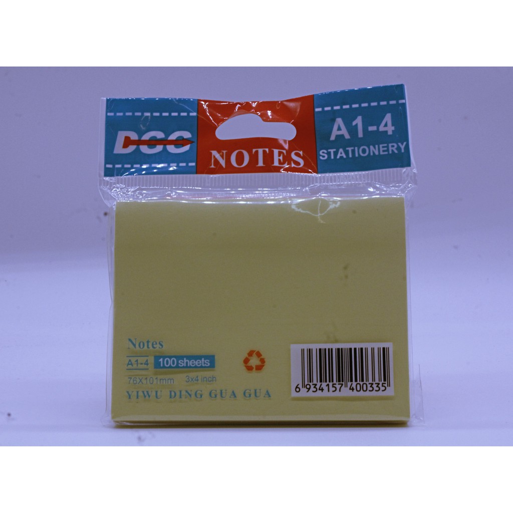 3" X 4" STICKY ON NOTES 100MM X 76MM | Shopee Malaysia