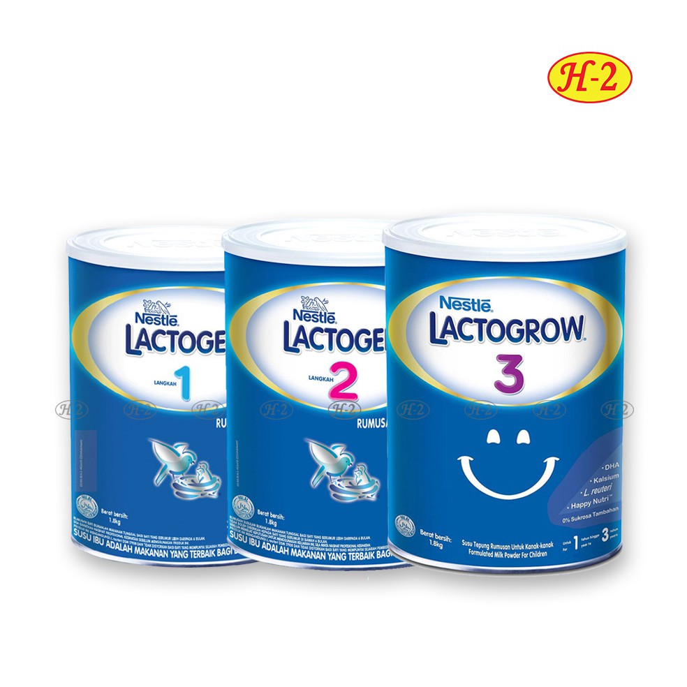 Nestle Lactogen / LactoGrow Step 1 / 2 / 3 Milk Formula (1.8kg ...