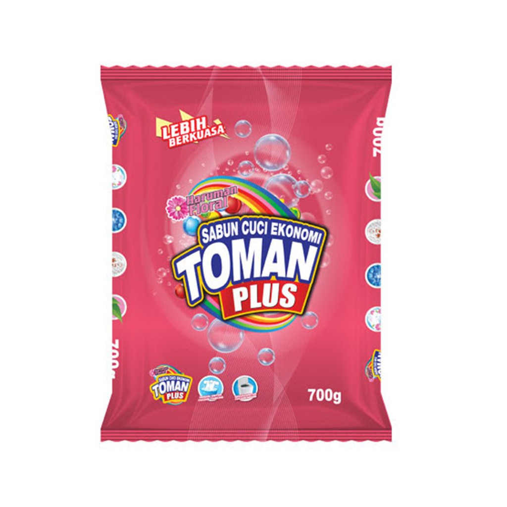 Toman Plus Laundry Powder Detergent 700g Flora/800g Lemon | Shopee Malaysia