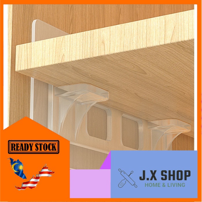 Support Adhesive Wall Hooks Screw,Punch-free Wardrobe Layered Partition ...